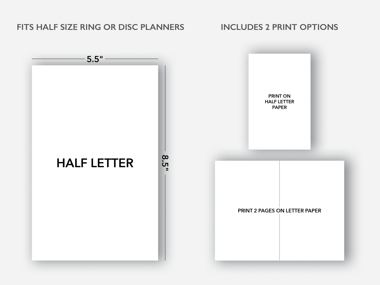 Planner Insert Size Guide – Planned and Productive