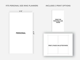 Planner Insert Size Guide – Planned and Productive