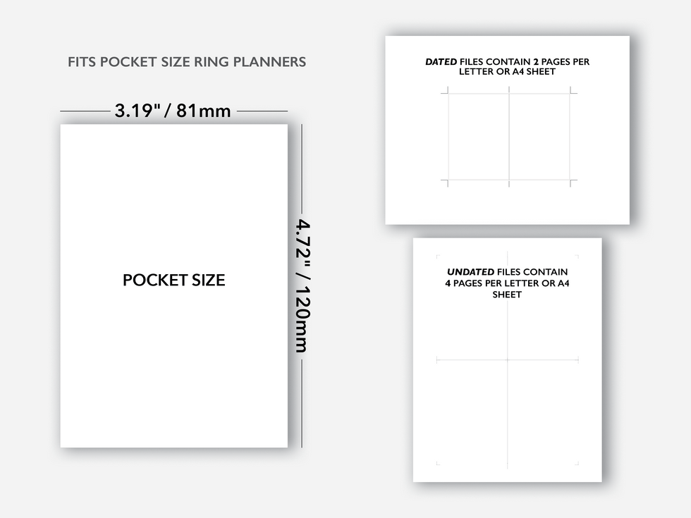 Planner Insert Size Guide – Planned and Productive